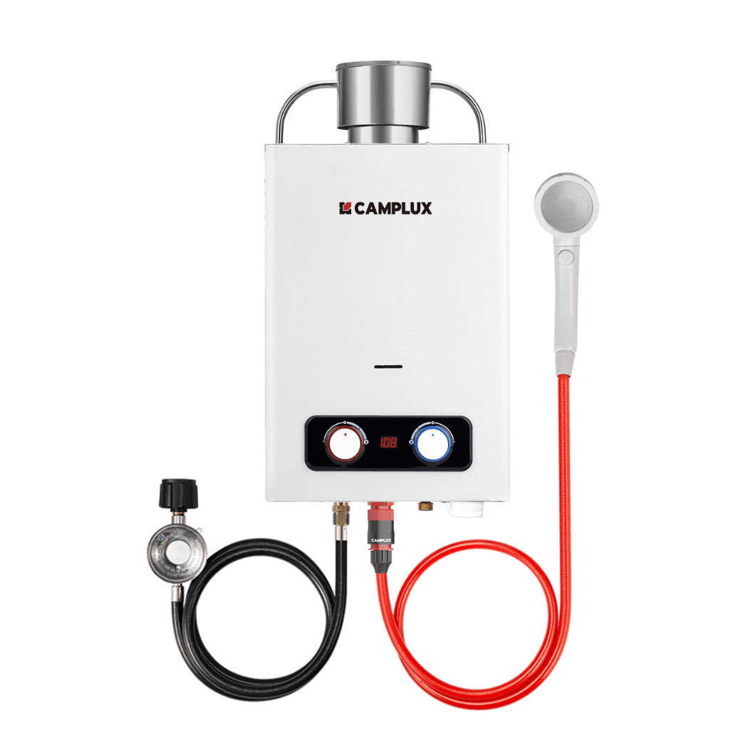 Camplux BD158C Tankless Propane Water Heater With Rain Cap ...